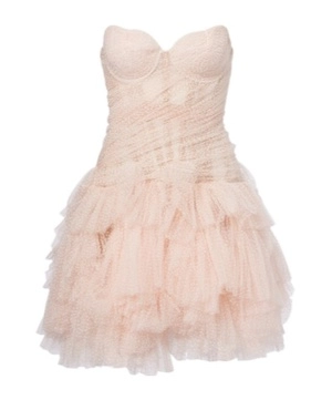 MARIA LUCIA HOHAN Dewi Ruffled Minidress - Nude