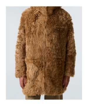 ERL Hooded Shearling Coat