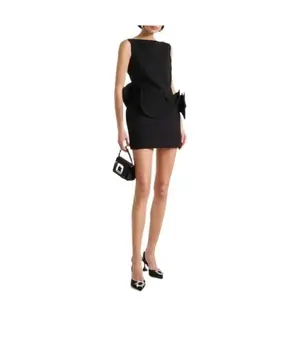 Amina Muaddi Embellished Mesh Slingback Pumps
