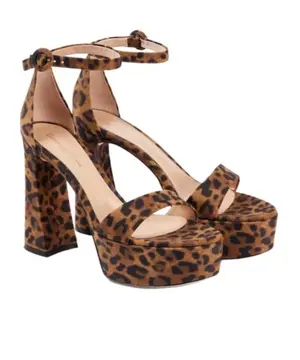 GIANVITO ROSSI Versatile Single-strap Ankle Buckle High Heel Sandals - Brown