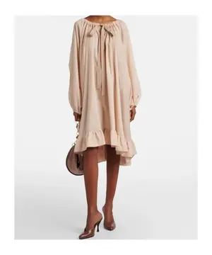 PATOU Striped Midi Dress