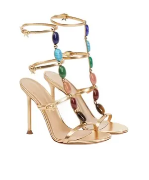 GIANVITO ROSSI Handmade High Heel Sandals - Nude