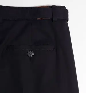 Dior Belted Flared Pants - Black