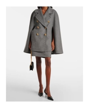 Carolina Herrera Mélange Virgin Wool Miniskirt
