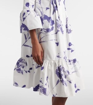 Erdem Floral Cotton Mini Dress