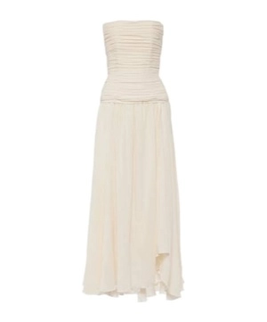 Staud Hightide Cotton-blend Maxi Dress - White