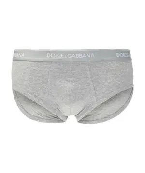 Dolce & Gabbana Dolce Gabbana 2-pack Logo Band Briefs - Gray
