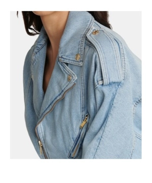 Alexandre Vauthier Asymmetric Zipped Denim Minidress