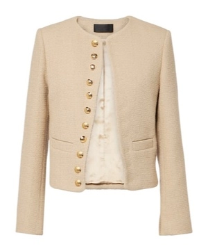 NILI LOTAN Button-down Casual Jacket - Nude