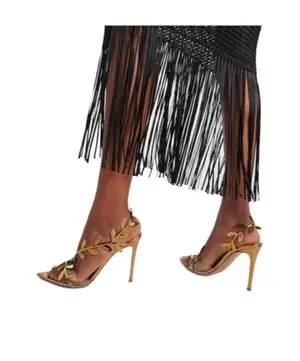 GIANVITO ROSSI Transparent Splicing High Heels