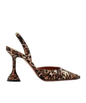 Amina Muaddi Pointed-toe High-heeled Sandals - Brown