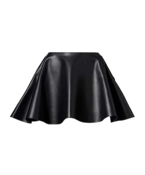 J.W.ANDERSON Solid-color Leather Miniskirt