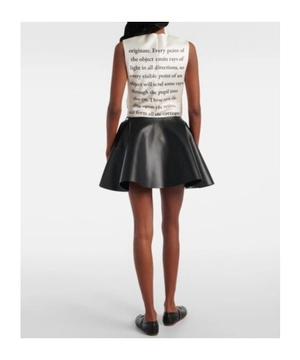 J.W.ANDERSON Solid-color Leather Miniskirt