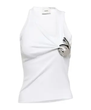 Coperni Emoji-decorated Vest - White