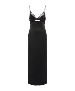 Galvan Crystal-embellished Maxi Dress - Black