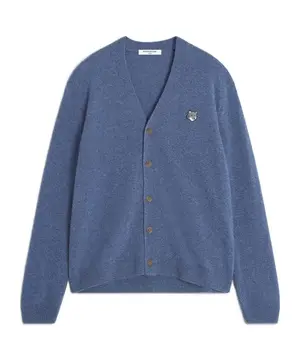 Maison Kitsuné Fox Head Lambswool Comfort Cardigan
