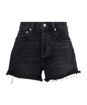 Citizens Of Humanity Mid-rise Denim Shorts - Black