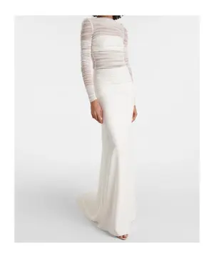 Christopher Esber Veiled Silk Tulle Gown