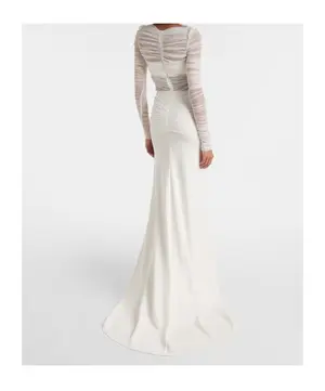 Christopher Esber Veiled Silk Tulle Gown