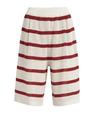Brunello Cucinelli Wide Leg Shorts - White