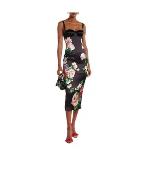 Manolo Blahnik Elegant Floral Decor High Heel Sandals