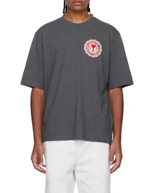 AMI Paris Logo-patch Oversized T-shirt