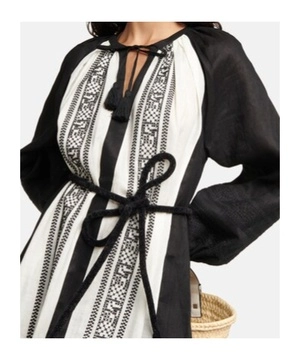 Tory Burch Embroidered Linen Kaftan