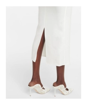 Alex Perry Tate Off-shoulder Stretch-crepe Midi Dress