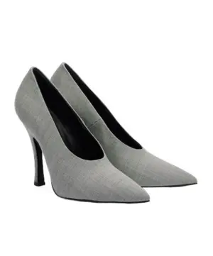Magda Butrym Twill Pumps - Gray