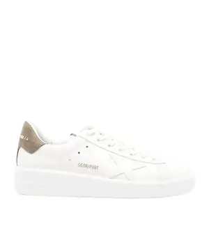 GOLDEN GOOSE Star Detail Lace-up Sneakers - White