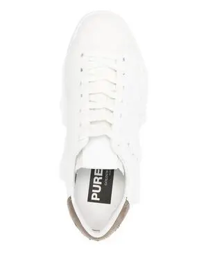 GOLDEN GOOSE Star Detail Lace-up Sneakers - White