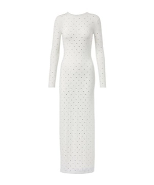 Rabanne Bridal Crystal-embellished Maxi Dress - White