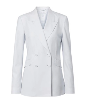 Gabriela Hearst Angela Wool And Silk Blazer - White