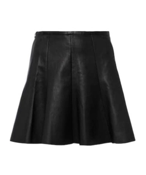 Stouls Mila Lamb Leather Miniskirt - Black