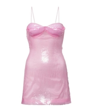 David Koma Sequined Minidress - Pink