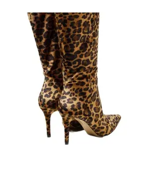 GIANVITO ROSSI Versatile Leopard Print Tall Boots