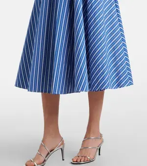 PATOU Striped Sleeveless Dress