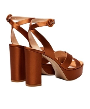 GIANVITO ROSSI Sabrina Satin Crêpe Platform Sandals