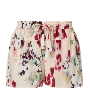 Ulla Johnson Aurielle Floral Silk Shorts - White