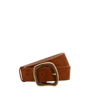 Gabriela Hearst Simone Medium Suede Belt - Brown