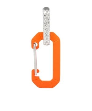 EERA Chiara Small 18kt White Gold And Diamond Single Earring - Yellow