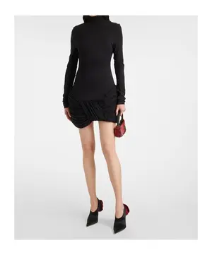 Magda Butrym Ruched Silk-blend Minidress