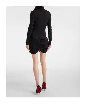 Magda Butrym Ruched Silk-blend Minidress