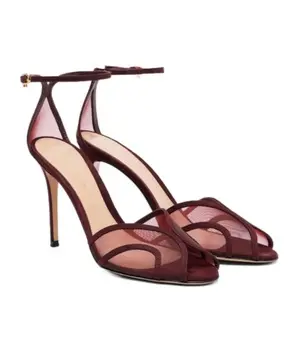 GIANVITO ROSSI Mesh High-heel Sandals - Multicolor