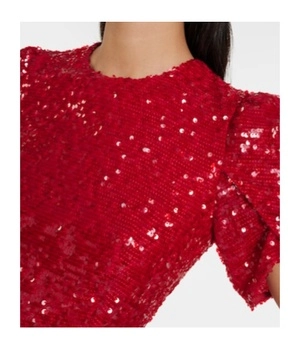 Erdem Bow-detail Sequined Maxi Dress