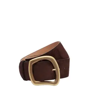 Gabriela Hearst Simone Large Suede Belt - Black