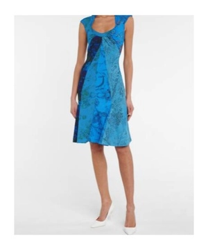 MARINE SERRE Printed Regenerated Cotton Minidress