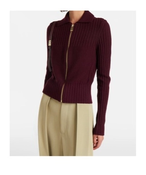 Victoria Beckham Wool And Cashmere-blend Zip-up Cardigan