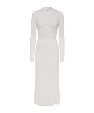 Gabriela Hearst Ardor Silk And Cashmere Maxi Dress - White