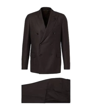 LARDINI Virgin Wool Suit - Black